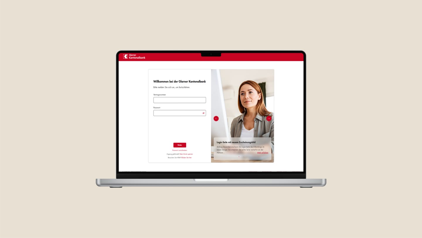 Neues Design – gleiche Sicherheit - GLKB